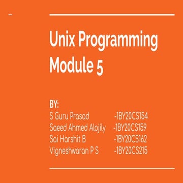 Unix Presentation Pdf