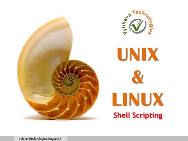 Unix Shell Scripting Basics 3105