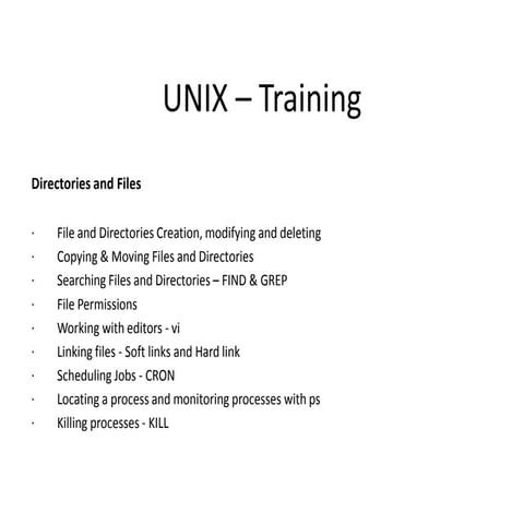 Unix Basics Commands Ppt 4203