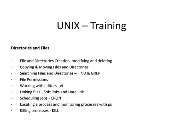 Unix Basics Commands Ppt 4203