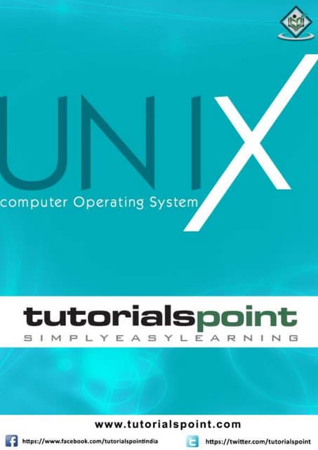 Unix Tutorial Pdf Operating Systems Computer Software And 1864