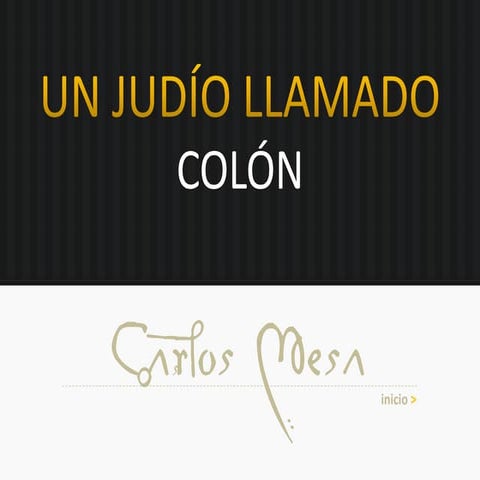 Un judío llamado Colón | PPTX