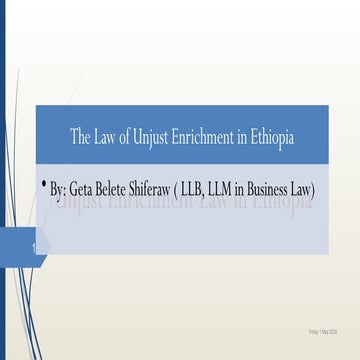 Ethiopian Civil Procedure lecture notes- | PPT
