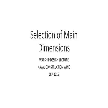 Preliminary ship-design | PDF