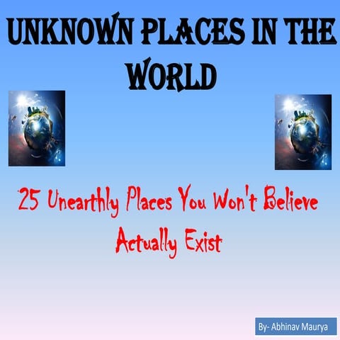 Unknown Places in the World | PDF