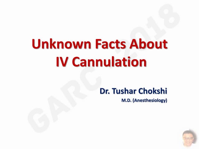 Iv cannulation sites | PDF