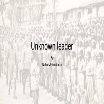 Unknown Leader Assignment Pptx