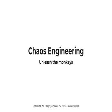 Chaos Engineering | PPTX