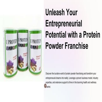 Top Protein Powder PCD Franchise Company to Join for Pharma Business | PPT