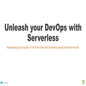 Unleash DevOps with Serverless | PPT