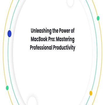 Unleashing the Power of MacBook Pro: Mastering Professional ...