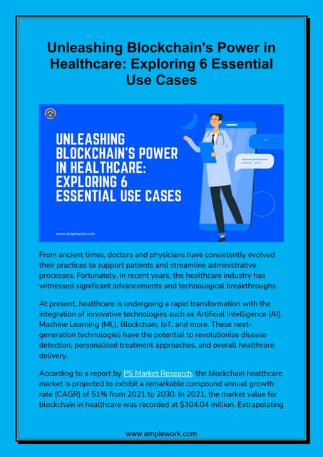 Blockchain Healthcare Use Cases In Digital Health | PDF