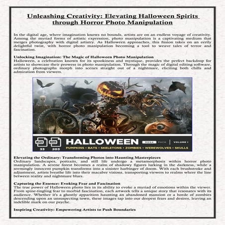 Unleashing Creativity: Elevating Halloween Spirits through Horror Photo ...