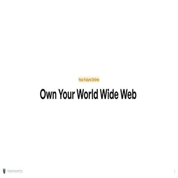 Unleashing the Power of Web3 | PPT