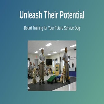Unlocking Service Dog Potential Understanding Training Costs. | PDF