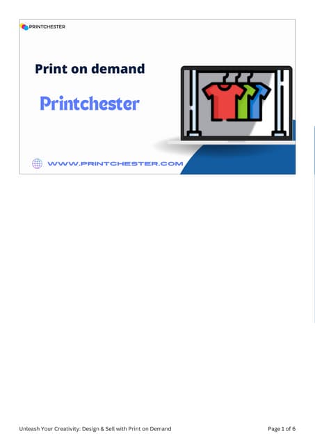Revolutionizing E-Commerce with Print on Demand Products | PDF