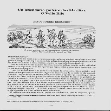 Un lexendario gaiteiro das mariñas o vello rilo | PDF