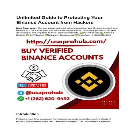 Comprehensive 2026 Guide to Securing Your Binance Account Against ...