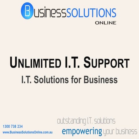 Unlimited IT Support | PPTX