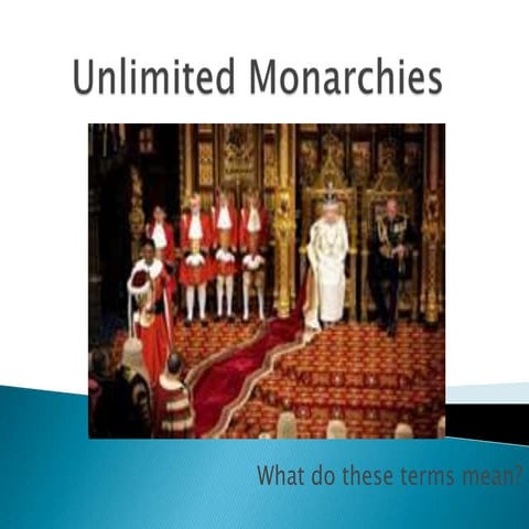 Absolute monarchy | PPT
