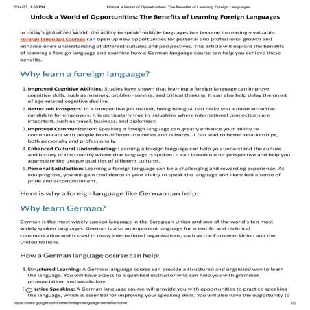 Unlock a World of Opportunities_ The Benefits of Learning Foreign ...
