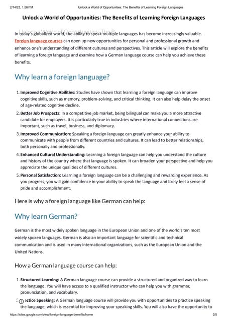 Reasons To Learn Foreign Languages.pptx