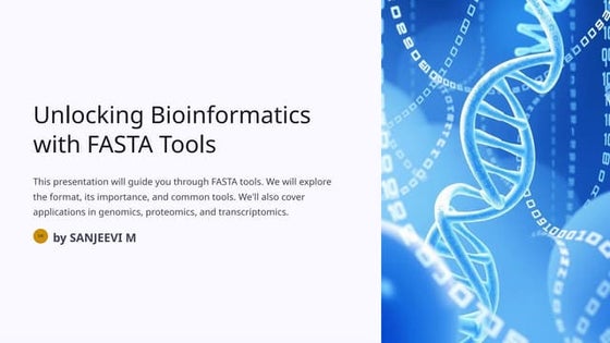 FASTA FORMAT .pptx fasta fasta bioinformatics | PDF