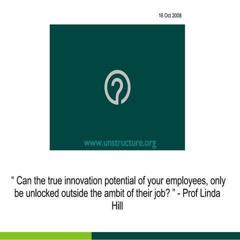 Unlocking Innovation Summary 16 Oct | PPT