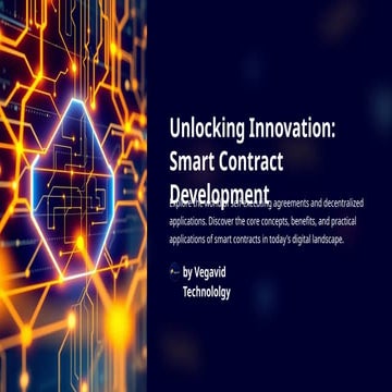 Smart Contract Development Services | Custom Blockchain Solutions | PPTX