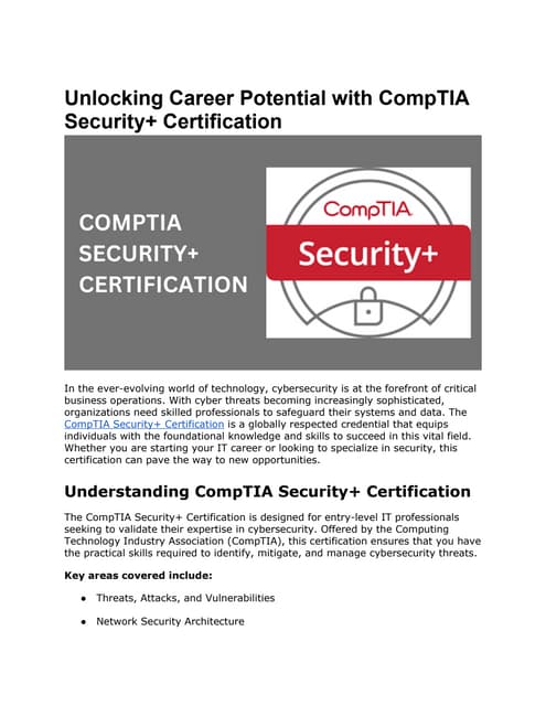 All About CompTIA Server+ | PPT