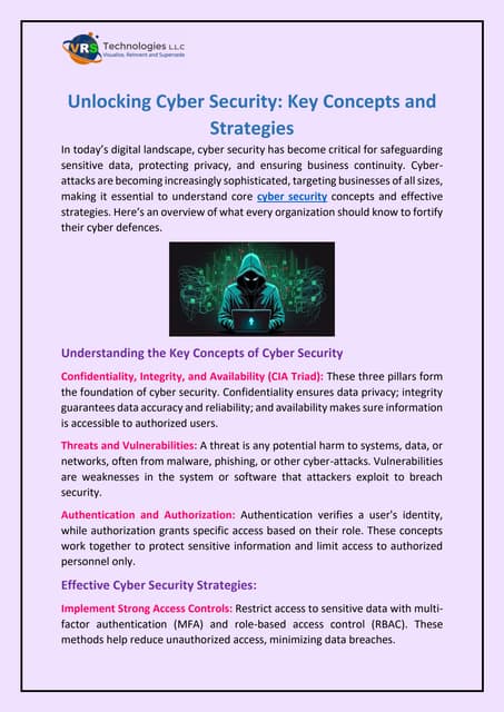 How does Cyber Security Framework Help in Safeguarding Critical Assets ...