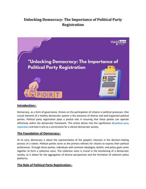 The Power of Being Political And Why It Matter | PPT