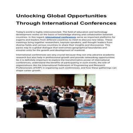 Unlocking Global Opportunities Through International Conferences.pdf