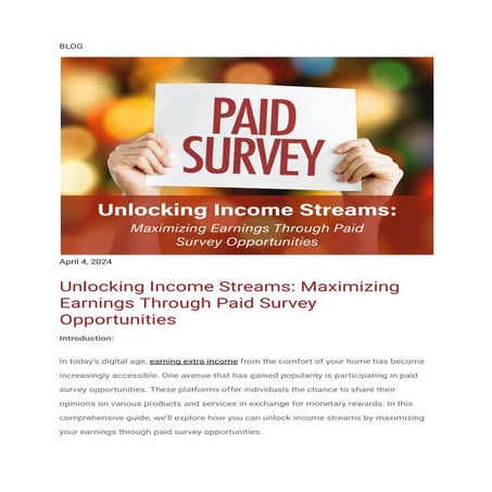 Unlocking Income Streams_ Maximizing Earnings Through Paid Survey Opportunities.pdf