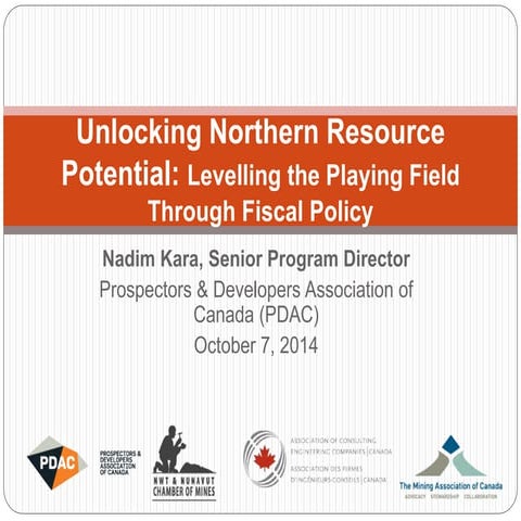 Northern resource development - tax policy and infrastructure | PPT