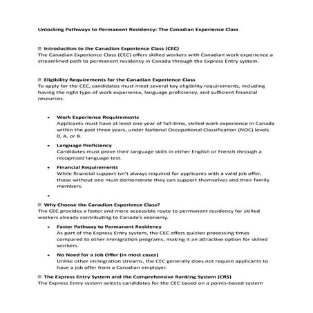 Unlocking Pathways To Permanent Residencypdf
