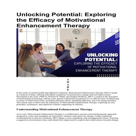 Unlocking Potential: Exploring the Efficacy of Motivational Enhancement ...