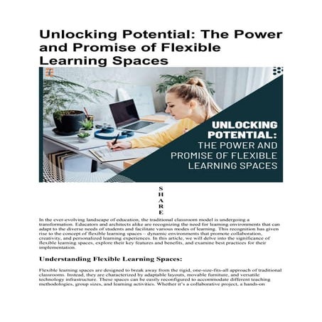 Unlocking Potential: The Power and Promise of Flexible Learning Spaces | PDF