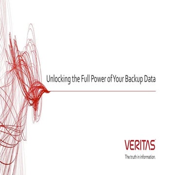 Unlocking the Full Power of Your Backup Data with Veritas NetBackup Data Virtualization | PDF