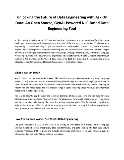 Streamlining Data Loading with Forms Data Loader (FDL) | PDF Streamlining Data Loading with Forms Data Loader (FDL) | PDF