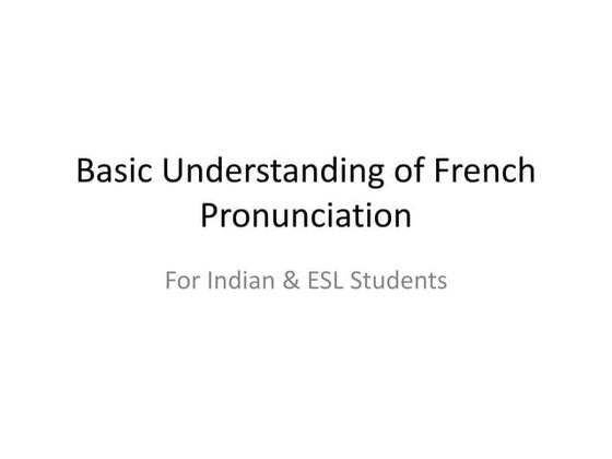 French i accent marks | PPT