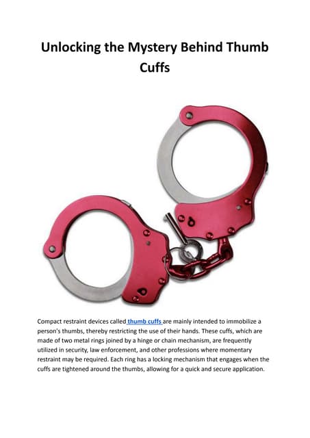 A Complete Guide to the Different Types of Handcuffs (1).pdf