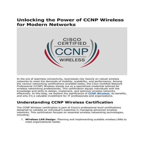 Unlocking the Power of CCNP Wireless for Modern Networks.docx