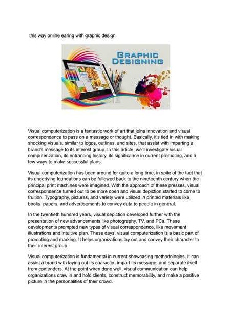 Why Graphic Designing is Important for Your Brand? | PPT