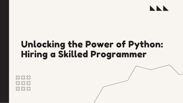 Unlocking The Power Of Python Hiring A Skilled Programmer Pdf
