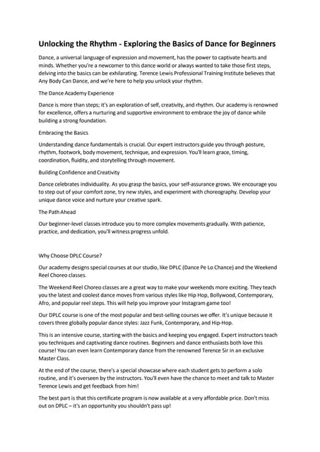 Rubric for folk dance | DOC | Education