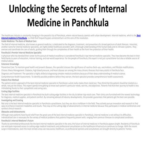 Dr. Dushiant Sharma – the Best Urologist of Panchkula | PDF