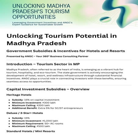 Unlocking Tourism Potential in Madhya Pradesh slideShare.pdf