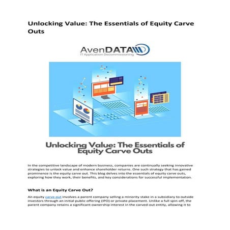 Unlocking Value The Essentials of Equity Carve Outs.pdf