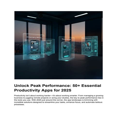 Unlock Peak Performance_ 50+ Essential Productivity Apps for 2025.pdf